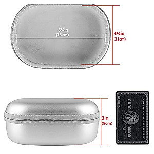 Geekria PRO Headphones Case Compatible with Beats Solo Pro, Solo 3, Solo 2, Solo HD Case, Replacement Hard Shell Travel Carrying Bag with Cable Storage (Silver)