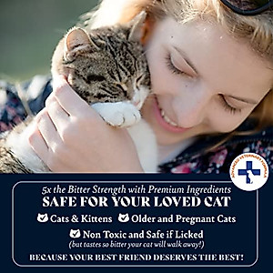 Cat and Kitten Scratch Spray Deterrent - Pet Repellent Spray for Cats & Kittens - Non-Toxic Indoor Anti Cat Scratching Formula - BLUECARE LABS