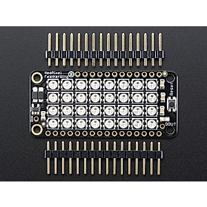 Adafruit Industries NeoPixel FeatherWing - 4x8 RGB LED Add-on for All Feather Boards