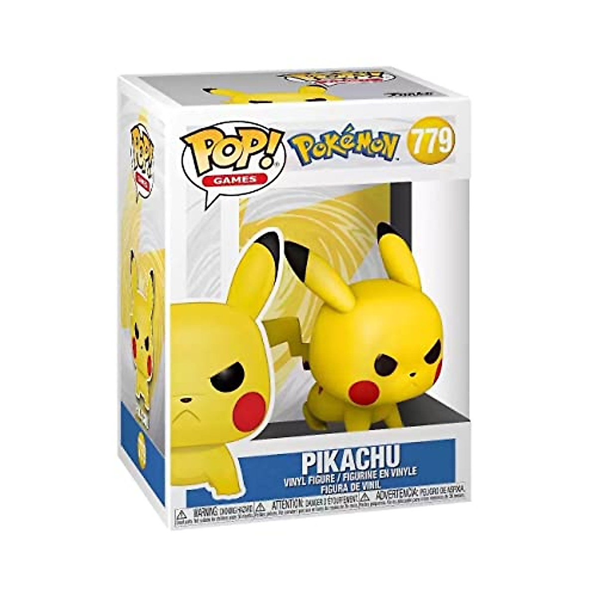 Funko POP Pop! Games: Pokemon - Pikachu (Attack Stance) Collectible Vinyl Figure, Multicolor, One Size