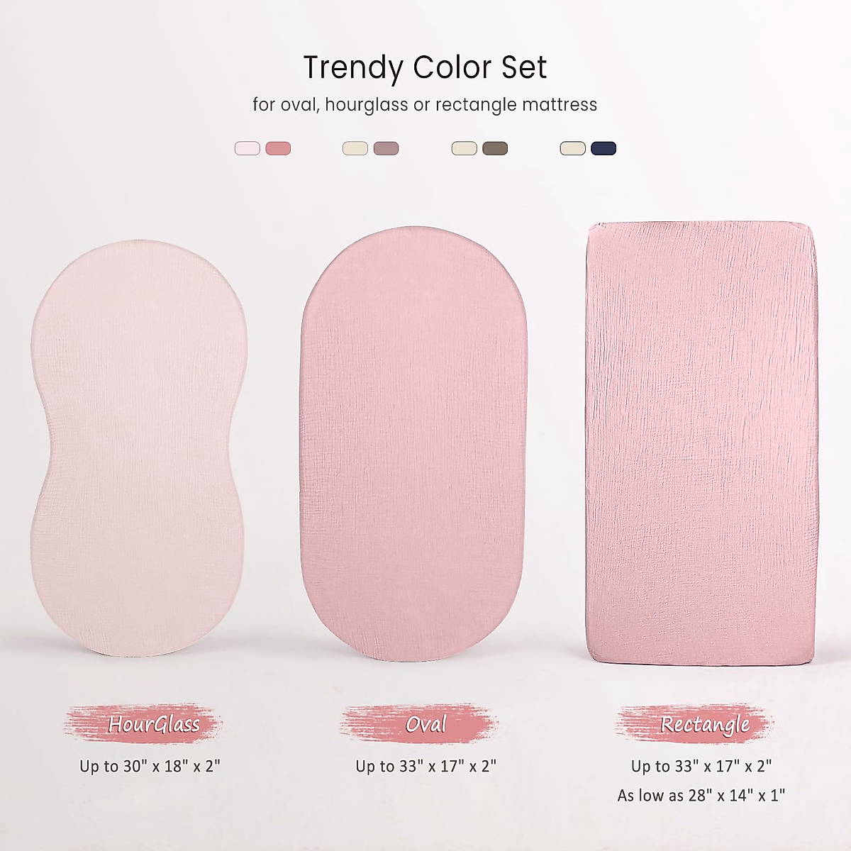 Muslin Changing Pad Covers & Muslin Bassinet Sheets