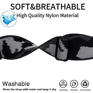 Abanen Elastic Fabric Watch Bands for Fenix 7X / Fenix 6X / Fenix 5X, 26mm Quick Dry Fit Soft Stretchy Nylon Wristband Strap for Garmin Fenix 6X Pro,Fenix 5X Plus,Enduro,Tactix Delta (Camo Grey)