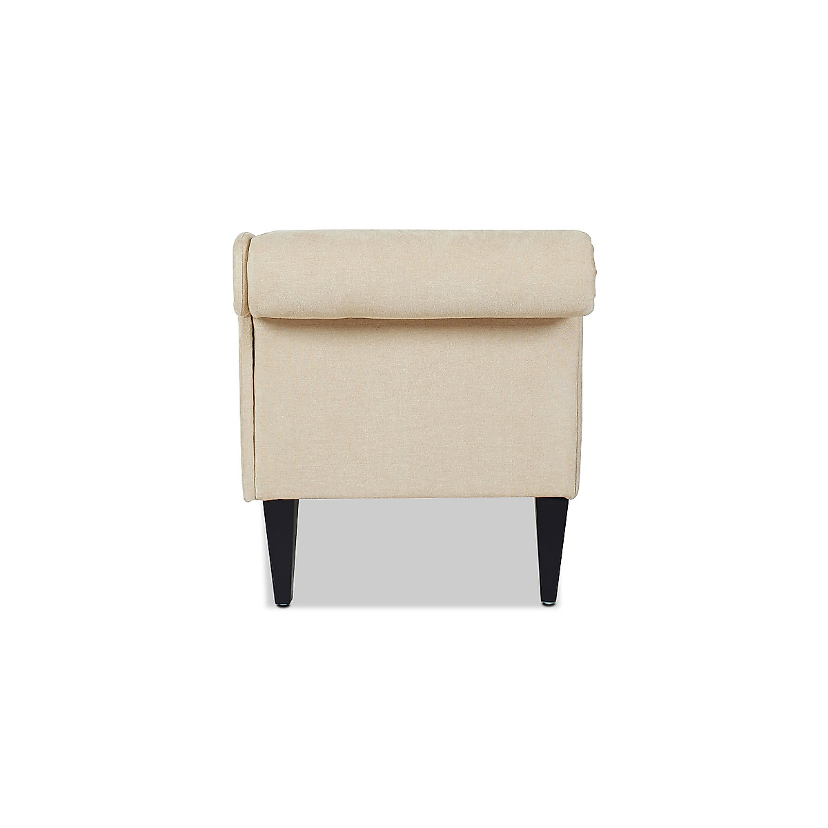 Jennifer Taylor Home Harrison Tufted Roll Arm Lorilee Lounge, Beige Chenille