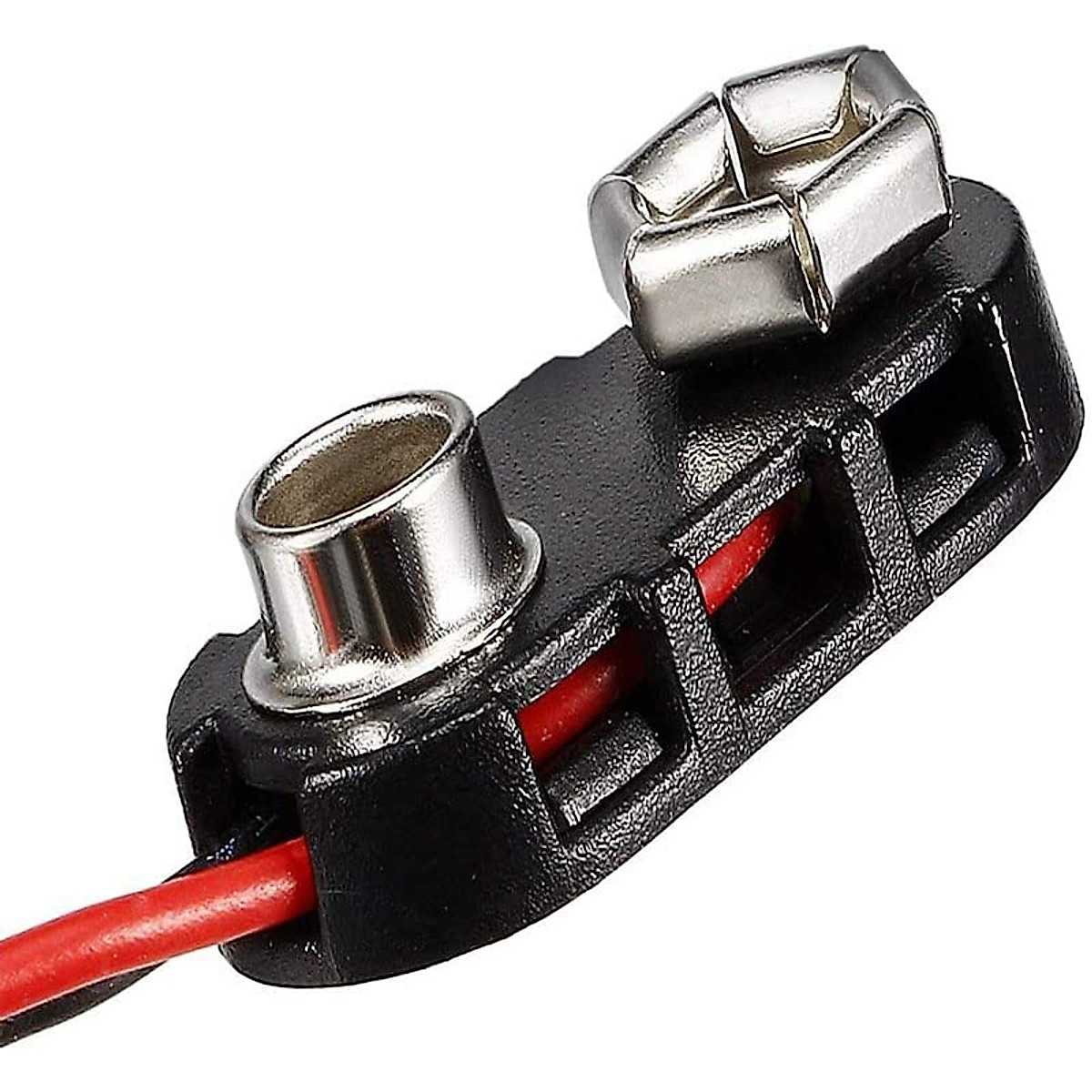 AIMPGSTL 4PCS 9V Battery Connector 9 Volt Battery Snap Clip I Type with 2 Pairs of Alligator Clips and 2.1mm X 5.5mm DC Male Power Plug