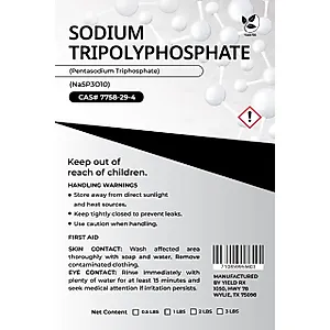Yield RX Sodium Tripolyphosphate (Pentasodium Triphosphate) (Na5P3O10) - Chemical (0.5lb)