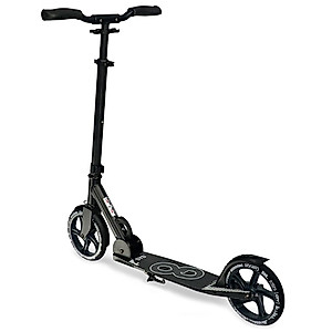 Crazy Skates Foldable Kick Scooter - Kick Scooters for Adults, Teens and Kids with Carrying Strap - Fast Folding, Adjustable Handlebars and Lightweight - Sydney Scooter (SYD) - Black