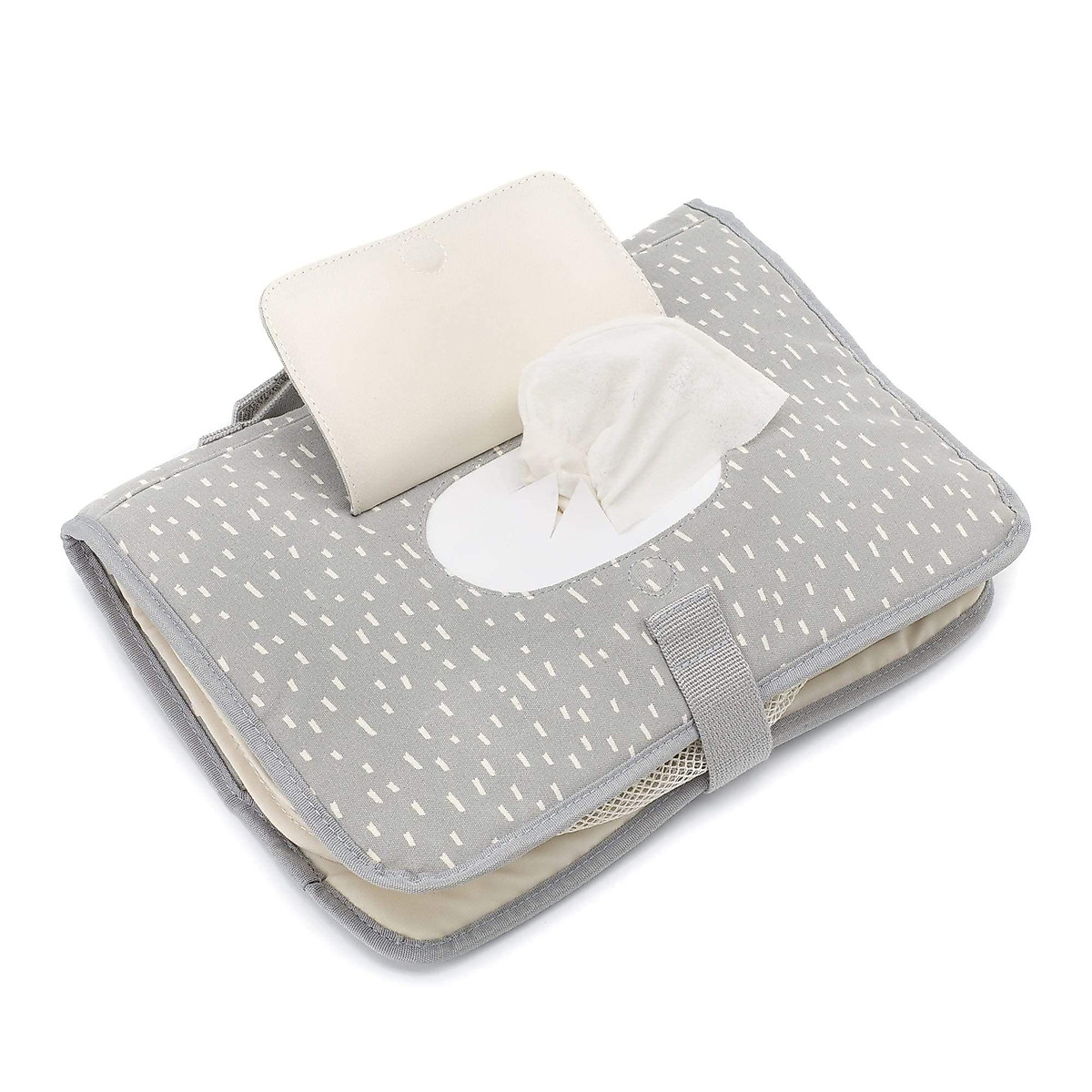Storksak Organic Travel Changing Station, Pale Raindot