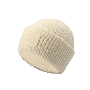 Coach Women's Patch Beanie, Chalk