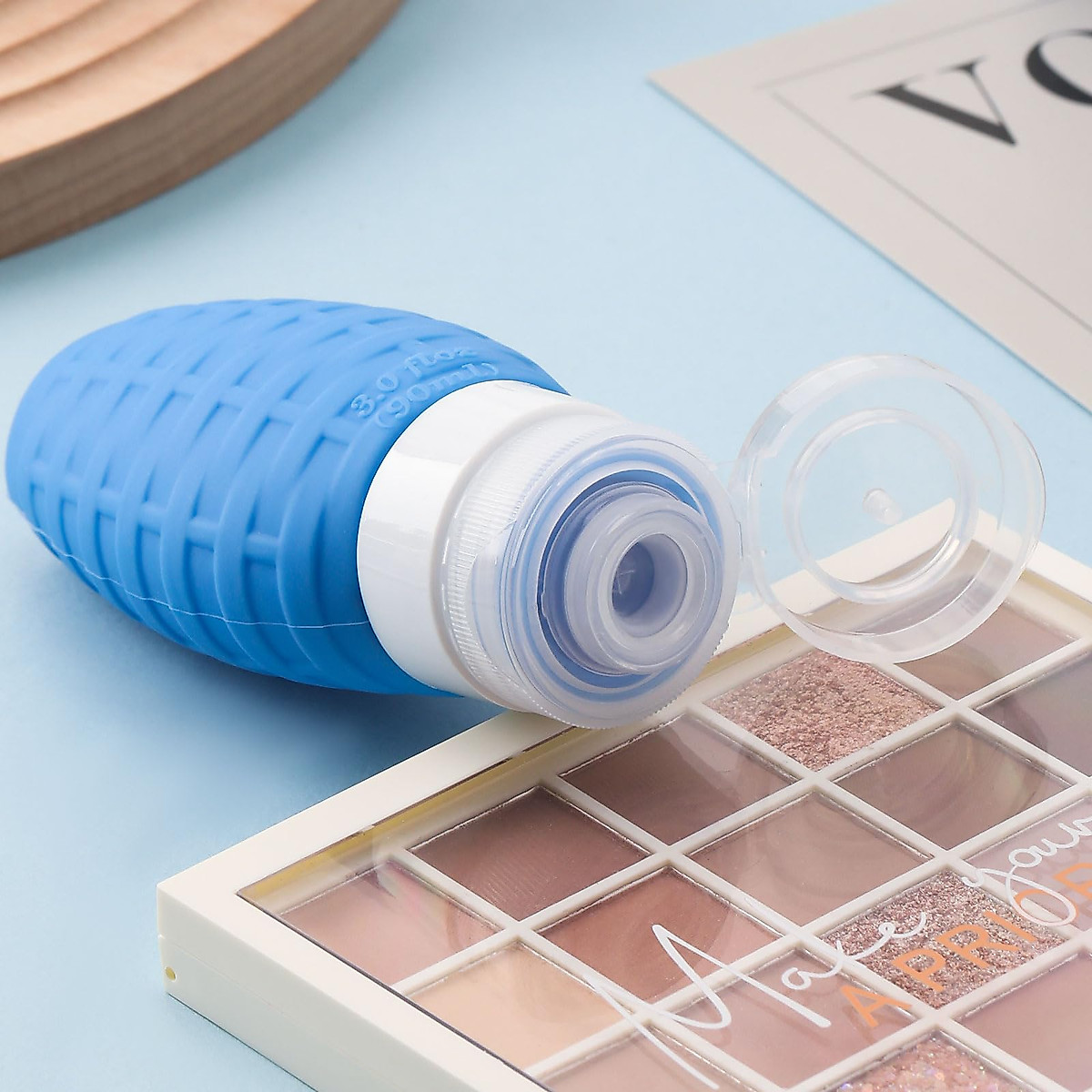 Travel Bottles for Toiletries, Tsa Approved 4oz Silicone Travel Containers Set Leak Proof Refillable BPA Free Travel Accessories with Clear Bag for Shampoo Conditioner Liquids