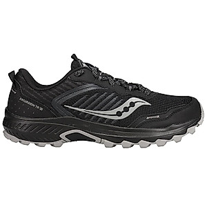 Saucony Men's Excursion TR15 Trail Running Shoe, BLACK/SHADOW, 13