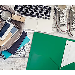 Better Office Products Poly 2 Pocket Folders Heavyweight, 36 Piece