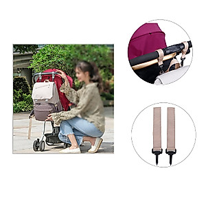 OUSIJOJO Diaper Bag Backpack, Modern Diaper Bag with USB Charging Port and Stroller Straps Baby Bags for Boys Girls, Large Capacity Multifunction Travel Nappy Back Pack for Moms Dads,Beige