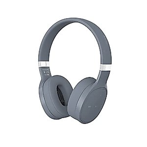 Stretchable Vj087 Wireless Bluetooth 5.0 Headphones Over Ear Gaming Headset Noise Cancelling Earphones Premium Sound with Deep Bass Built in Mic Sport Headphone Gray