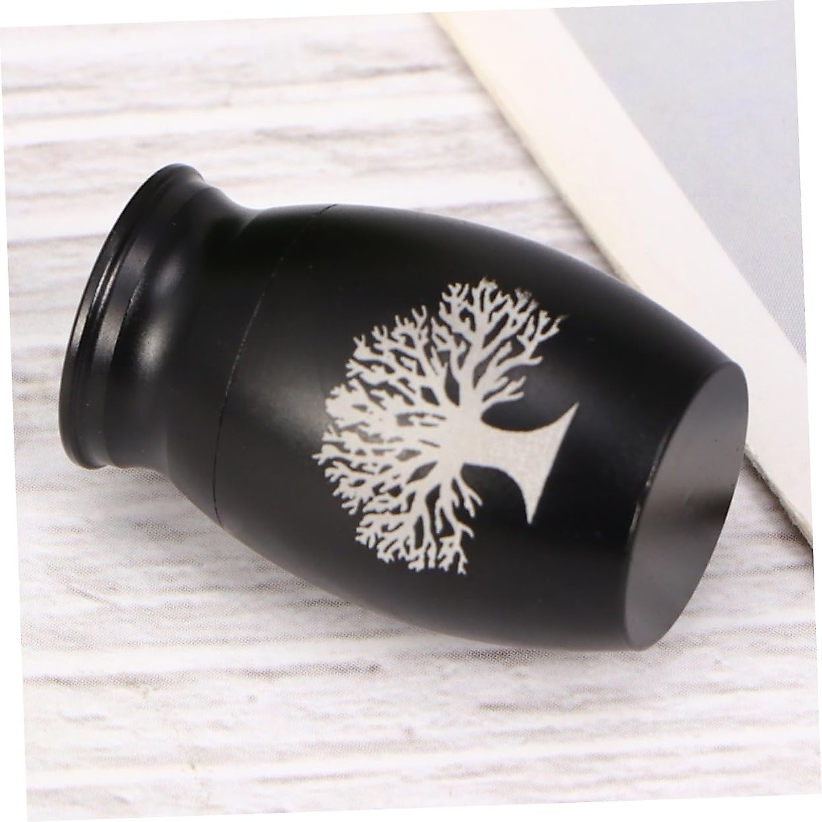 DECHOUS Stainless Steel Urn Pet Cinerary Urn Printed Cremation Urn Decent Pet Funeral Casket Commemorative Casket