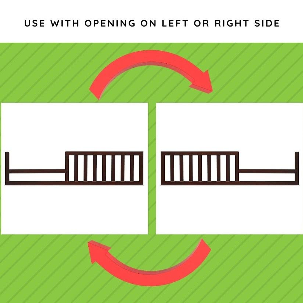 Toddler Bed Safety Guard Rail for Dolce Babi Cribs | Multiple Finishes Available (Seashell)