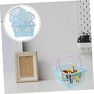 3pcs Storage Basket Beach Basket Plastic Baskets for Classroom Plastic Toy Bin Grocery Basket Garden Basket Garden Harvest Basket Small Plastic Baskets Mini Plastic Baskets