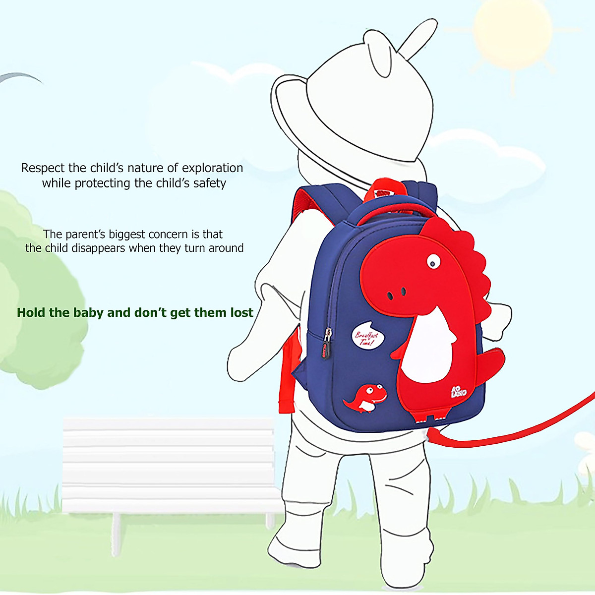 Toddler Backpack with Leash for Kids Boys Girls Preschool Kindergarten Best Gift