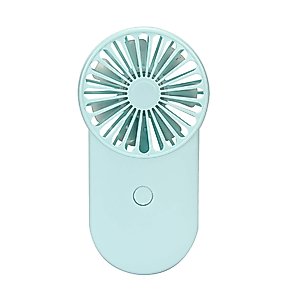Dilexus Personal Fan Green Mini Handheld Fan,USB Recharge,Colorful LED,Small Portable Hand Fan with 3 Speed Modes - Ideal for Travel, Camping, Hiking and Office Use