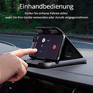 Leaflai Car Phone Holder for Car, Prevent Screen Reflection Car Phone Mount GPS Mounts for car, Car Phone Mount Dashboard Compatible with iPhone, Android Smartphones, GPS Devices etc