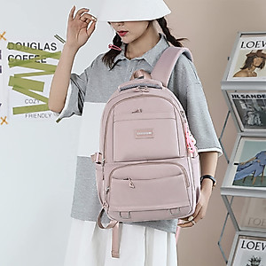 Backpack for School Girls Bookbag Cute Bag College Middle High Elementary School Backpack for Teen Girls (Blue)