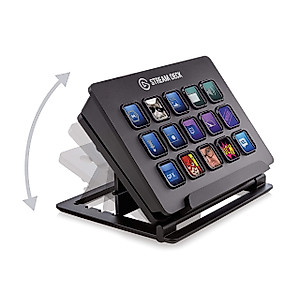 Elgato Stream Deck - Live Content Creation Controller with 15 Customizable LCD Keys, Adjustable Stand, for Windows 10 and macOS 10.11 or Later (Renewed)