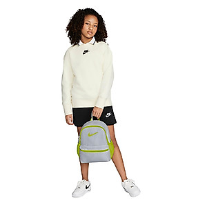 Nike JUST DO IT Mini Girls' Backpack (Atomic Grey/Atomic Green)