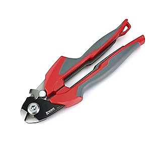 Ascend Tools 7 inch Wire Rope & Electrical Cable Cutter for Railing, Aircraft Seismic Structural Bicycle Cable | Induction Hardened Blades, No Frayed Cuts