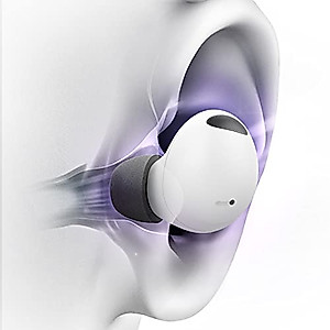 diofit/Galaxy Buds2 Pro Eartips Compatible for Samsung (PU Foam Black(SML))