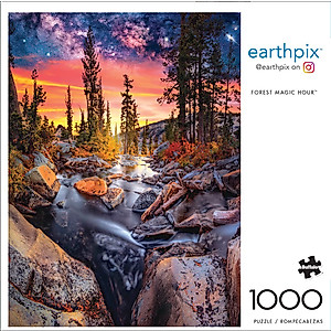Buffalo Games - Earthpix - Forest Magic Hour - 1000 Piece Jigsaw Puzzle for Adults -Challenging Puzzle Perfect for Game Nights - Finished Size is 26.75 x 19.75