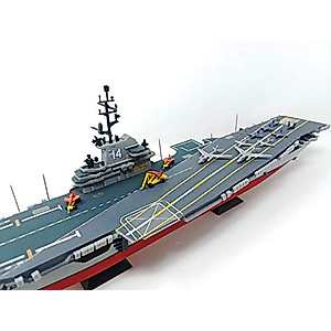 Atlantis USS Ticonderoga CV-14 1/500 Angled Deck Aircraft Carrier Toy and Hobby Plastic Ship Model kit Made in The USA