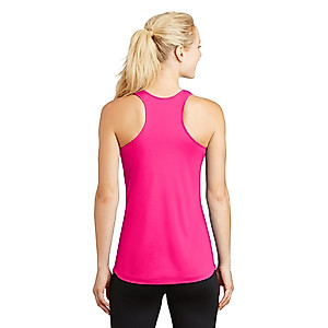 SPORT-TEK Women's PosiCharge Competitor Racerback Tank LST356 Neon Pink Medium