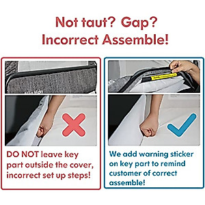 Mika Micky Baby Bassinet Bedside Sleeper Bedside Crib Easy Folding Portable Crib All mesh 2022 New,Grey