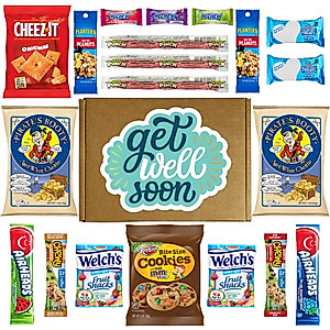 Hangry Kits Get Well Soon Gifts For Men And Women - Send A Get Well Soon Gift Basket, Sick Care Package To An Unwell Friend Or Loved One In Hospital, After Surgery & Recovery.