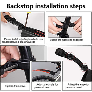 Adjustable Road Mountain Bike Bicycle Cycling Tire Front/Rear Mud Guards Mudguard Fenders Set (White)