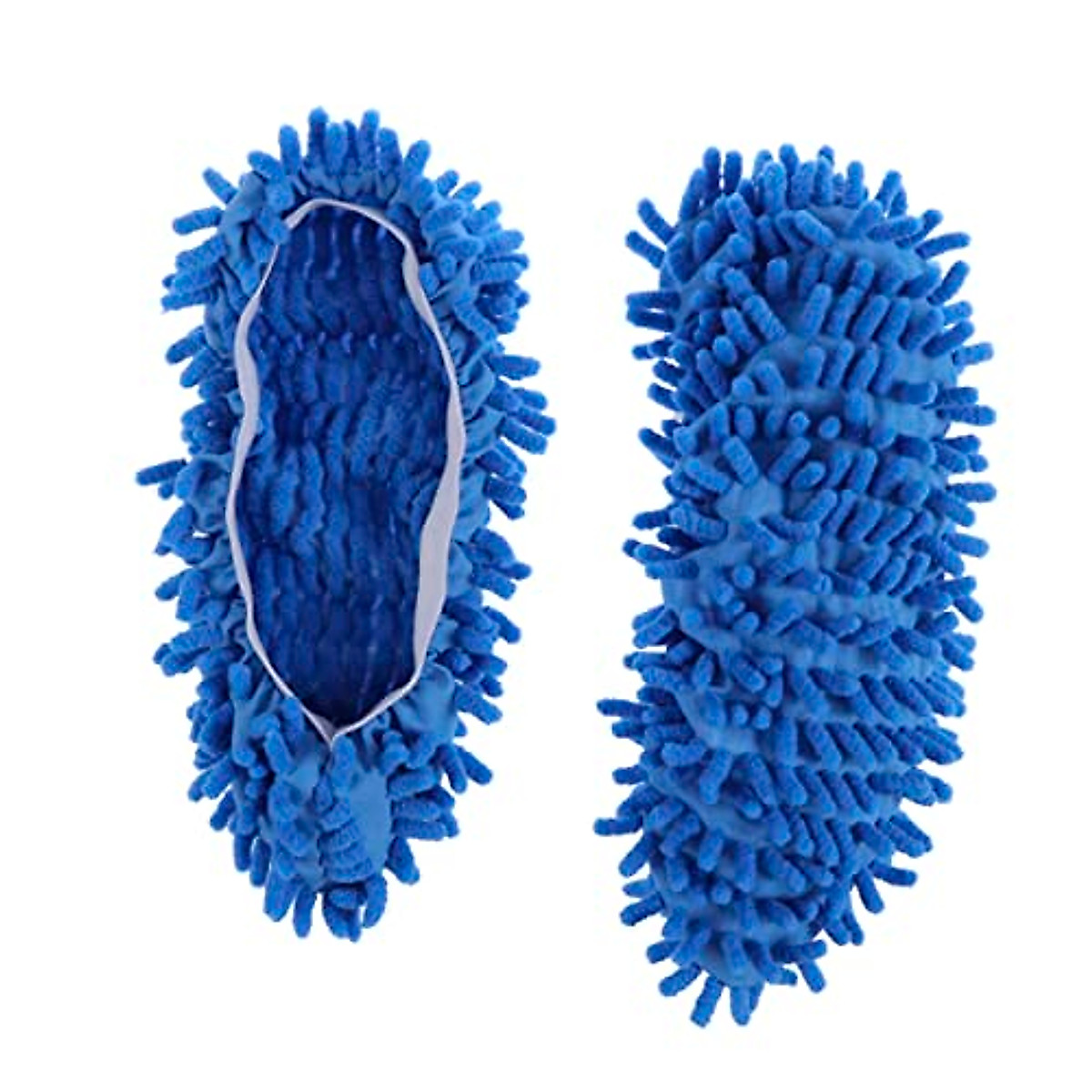 Chenille Socks 6pcs/ 3 Pairs Floor Mops Cleaning Mops Chenille Socks Floor Cleaning Slipper Lazy Mop Slippers Chenille Shoe Cover Detergent Washable Dust Mop Slipper Mop Cap