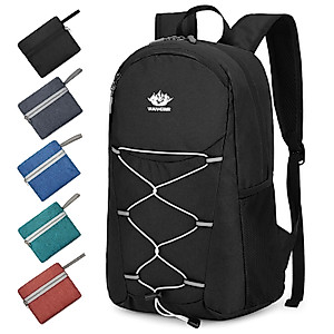 Esup 15L Lightweight Hiking Backpack Foldable Small Travel Backpack Packable Camping Backpack for Women Men (Dark Gray)