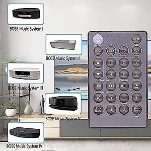 Universal Replacement Bose Remote Control for Bose Sound Touch Wave Music Radio System-Generation The 1,2,3,4th (Batteries Excluded)(Black)