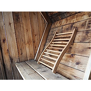 HSE Canadian Red Cedar Ergonomic S-Shape Sauna Backrest (Pack of 1)