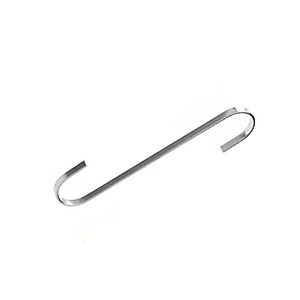 LuoQiuFa 8 inch Extra Large S Shaped Hooks, Heavy Duty Long S Hooks for Hanging Plant Extension Hooks for Kitchenware,Utensils,Pergola,Closet,Flower Basket,Garden,Indoor Outdoor Uses(Silver 4 Pack)