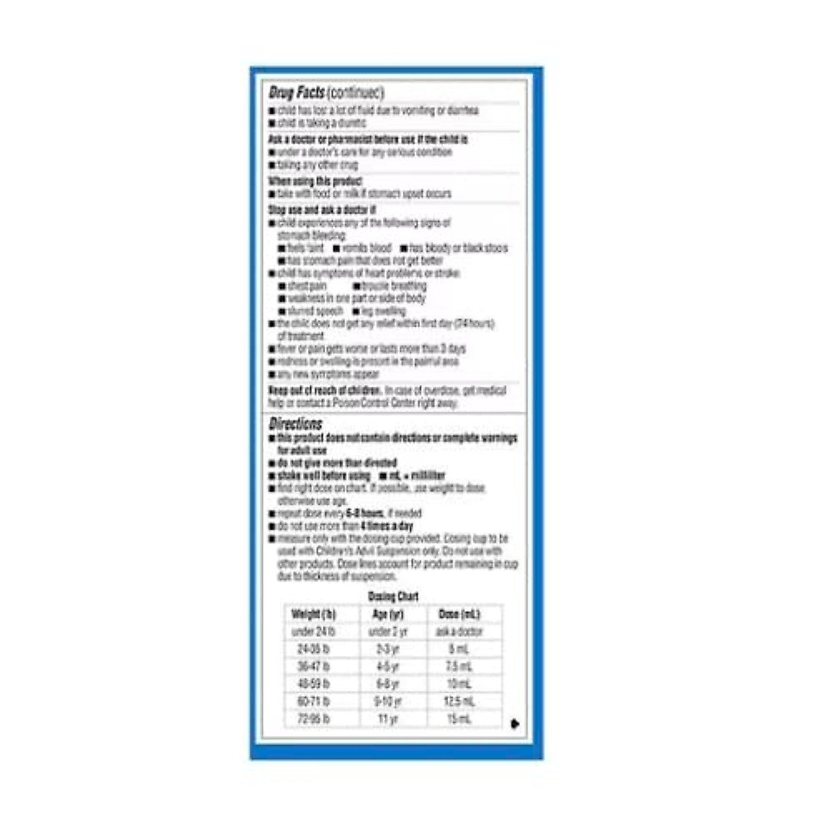 Advil Children's Oral Suspension Flavored Bubble Gum 4 Fl Oz (1-Pack )