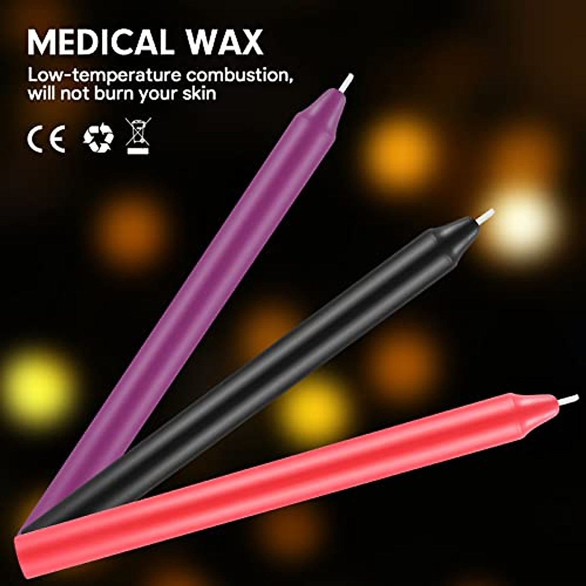 MANFLY Low Temperature Candles Low Heat Romantic Candles Wax for Couples, Wedding, Home Decoration (12pcs)