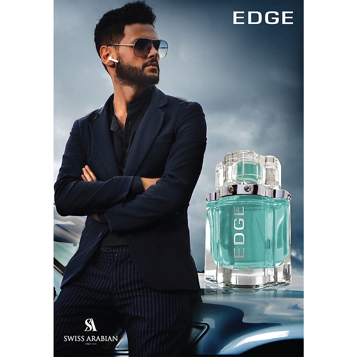 Swiss Arabian EDGE - Luxury Products From Dubai - Long Lasting, Addictive Personal EDP Spray Fragrance - Seductive Signature Aroma - 3.4 oz