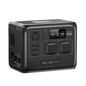 BLUETTI Portable Power Station AC60, 403Wh LiFePO4 Battery Backup w/ 2 600W (1200W Surge) AC Outlets, 1 Hour Fast Charge, Dustproof and Water Resistant Solar Generator for Camping, Trip, Power Outage
