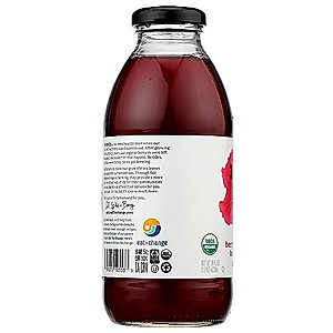 Eat The Change Just Ice Tea Organic Berry Hibiscus Herbal Tea, Caffeine Free, 16 Fluid Ounces (Pack Of 12)
