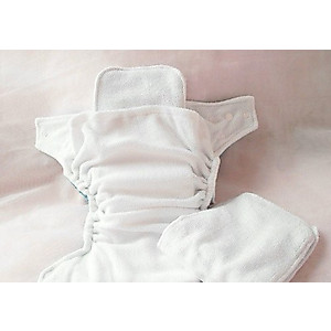 6 Pack 100% Microfiber Inserts for Cloth Diapers Reusable Washable Large 14" X 5"