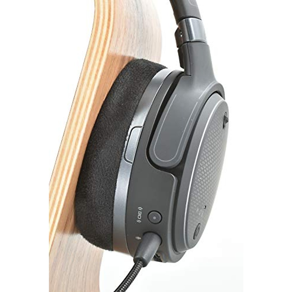 Dekoni Replacement for Audeze Mobius and Penrose Earpads, Gaming Headset Foam Pads, Black, 1 Pair (Choice Suede)