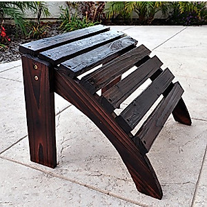 Shine Company Classic Ottoman, Burnt Brown