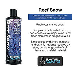 Brightwell Aquatics Reef Snow - Replicates Marine Snow for Corals & Other Marine Invertebrates 500-ml