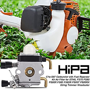 Hipa FS80R Carburetor for STHIL FS85 FS85R FS80 FS72 FS74 FS75 FS76 FS85RX HS72 HS74 HS75 HS76 HS80 HS85 HL75 FH75 FC75 FC85 KM80 HT70 HT75 String Trimmer Weedeater w Maintenance Kit