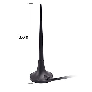 Eightwood 3G 4G LTE GSM Antenna SMA Male Magnetic Antenna (2-Pack) for 4G Router Mobile Hotspot Wiresless Home Phone